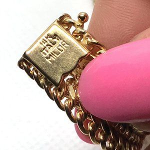 Milor | Jewelry | New Milor Italian 4k X Wide Gold Mesh Necklace | Poshmark